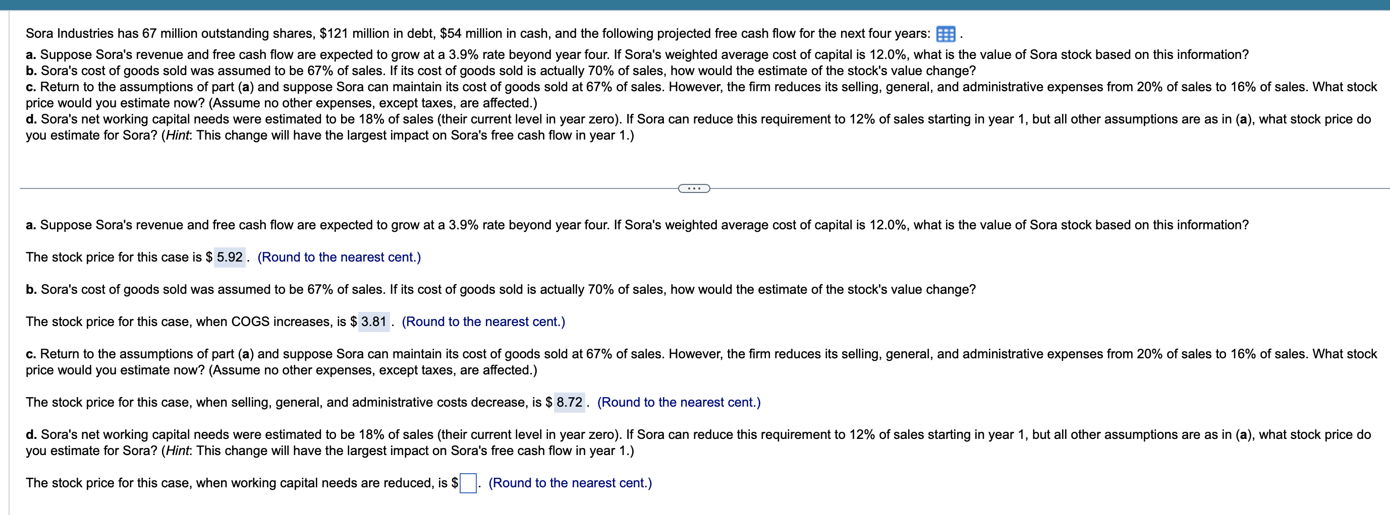 Solved PLease help me understand question D! | Chegg.com