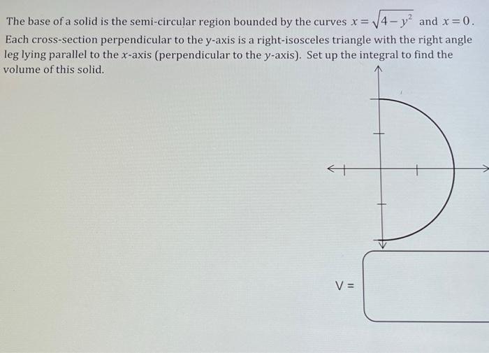 Solved 5) Use the general (cross-sectional) slicing method | Chegg.com