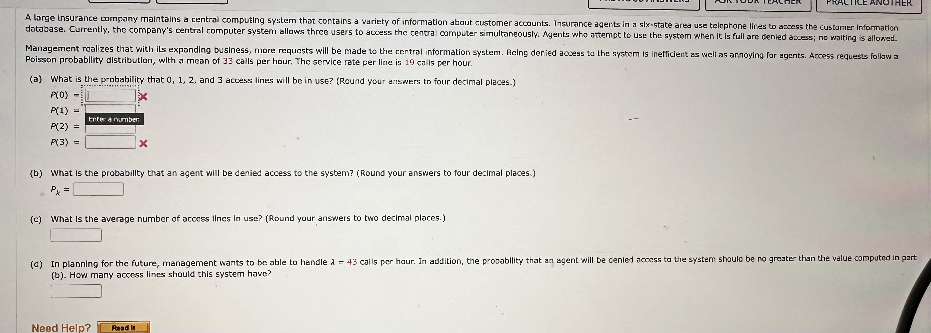 Solved Poisson probability distribution, with a mean of 33 | Chegg.com
