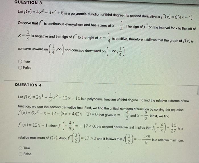 Solved QUESTION 1 of f'(x) changes sign from positive to | Chegg.com