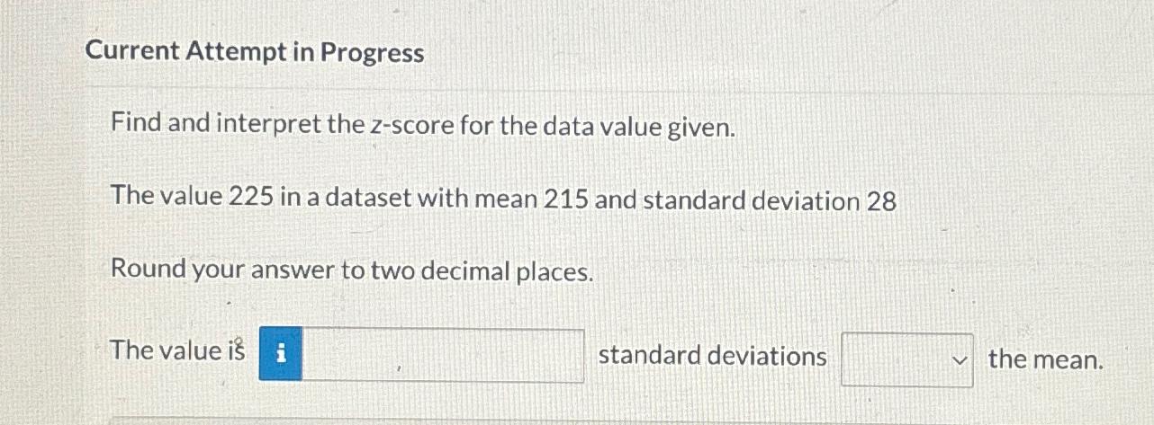 Solved Current Attempt in ProgressFind and interpret the | Chegg.com