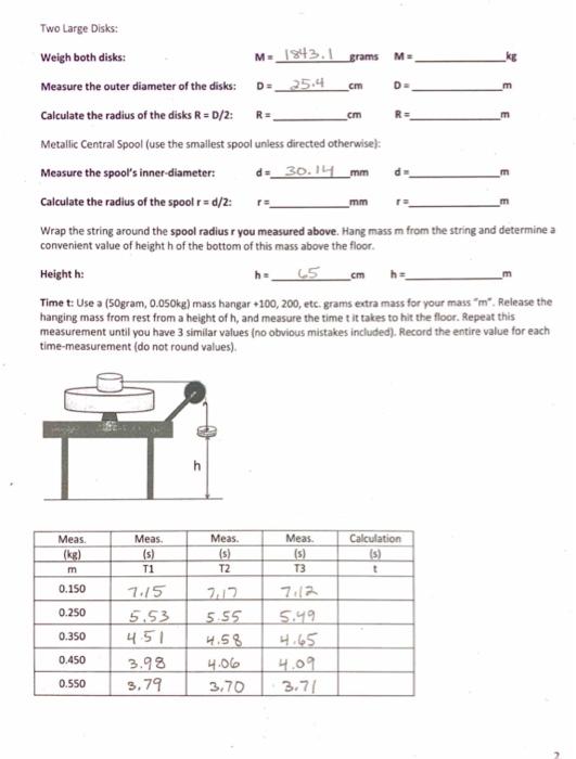 Solved Equipment: ME-9341 Pasco Rotation Device Table-clamp | Chegg.com