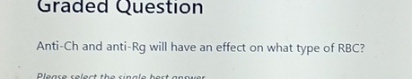 Solved Graded QuestionAnti-Ch and anti-Rg will have an | Chegg.com