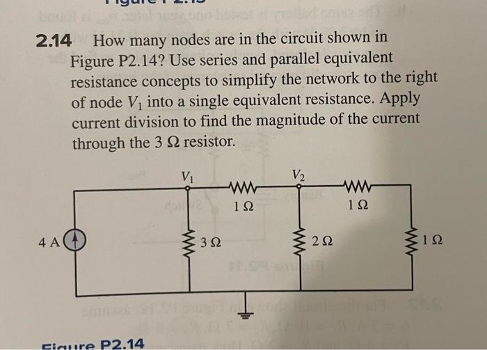 Solved 2.14 How many nodes are in the circuit shown in | Chegg.com