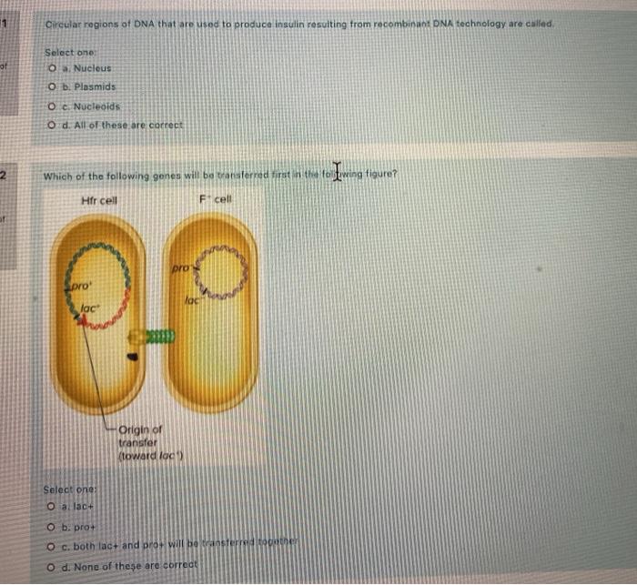 Solved The Bernard Davis experiment used to prove that | Chegg.com