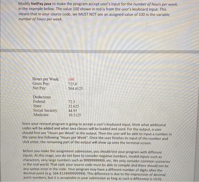 Solved In order to ensure that your program output is | Chegg.com