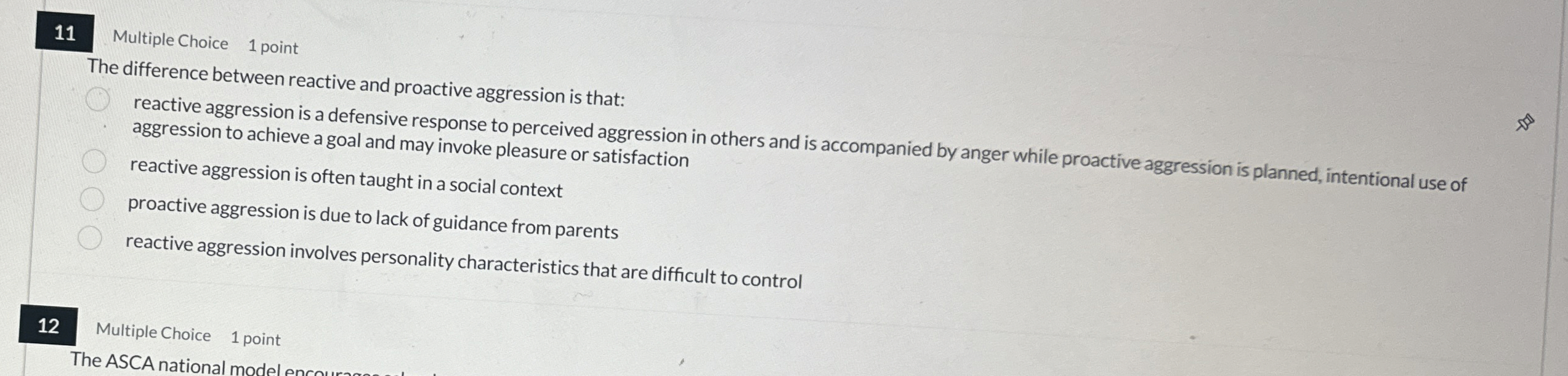 Solved 11Multiple Choice1 ﻿pointThe difference between | Chegg.com