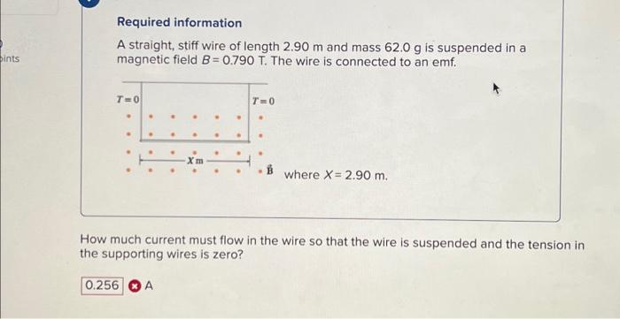 Solved Required information A straight, stiff wire of length | Chegg.com