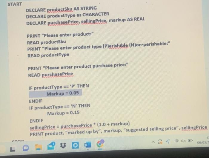 Solved 2 Rewrite The Psuedo Code Using Linear Nested If