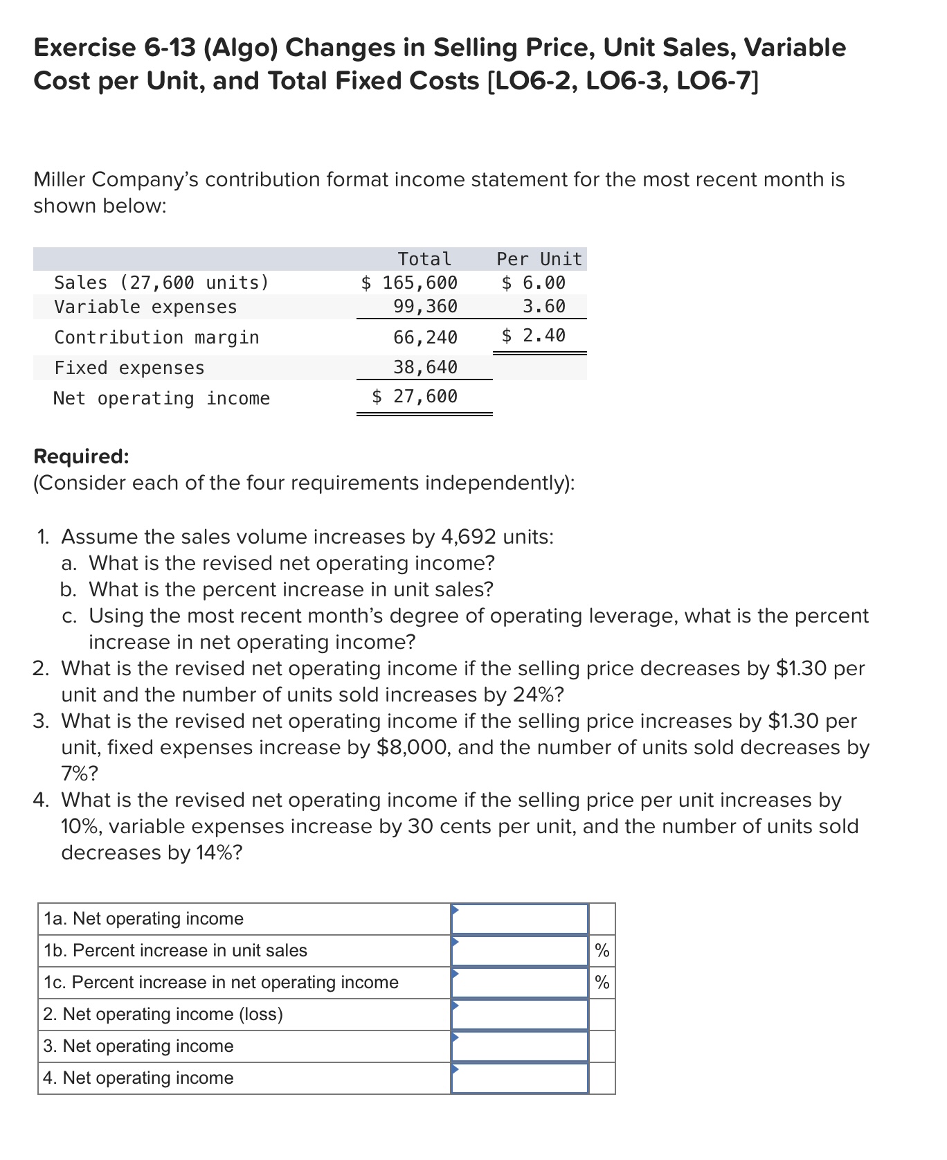 Solved Cost per Unit, and Total Fixed Costs [LO6-2, ﻿LO6-3, | Chegg.com