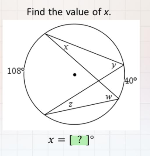 Solved Find the value of x. | Chegg.com