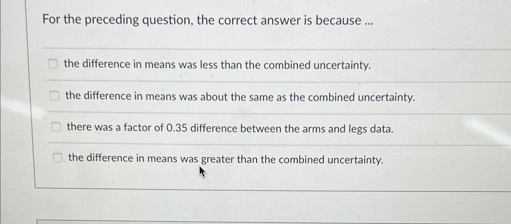 Solved For the preceding question, the correct answer is | Chegg.com