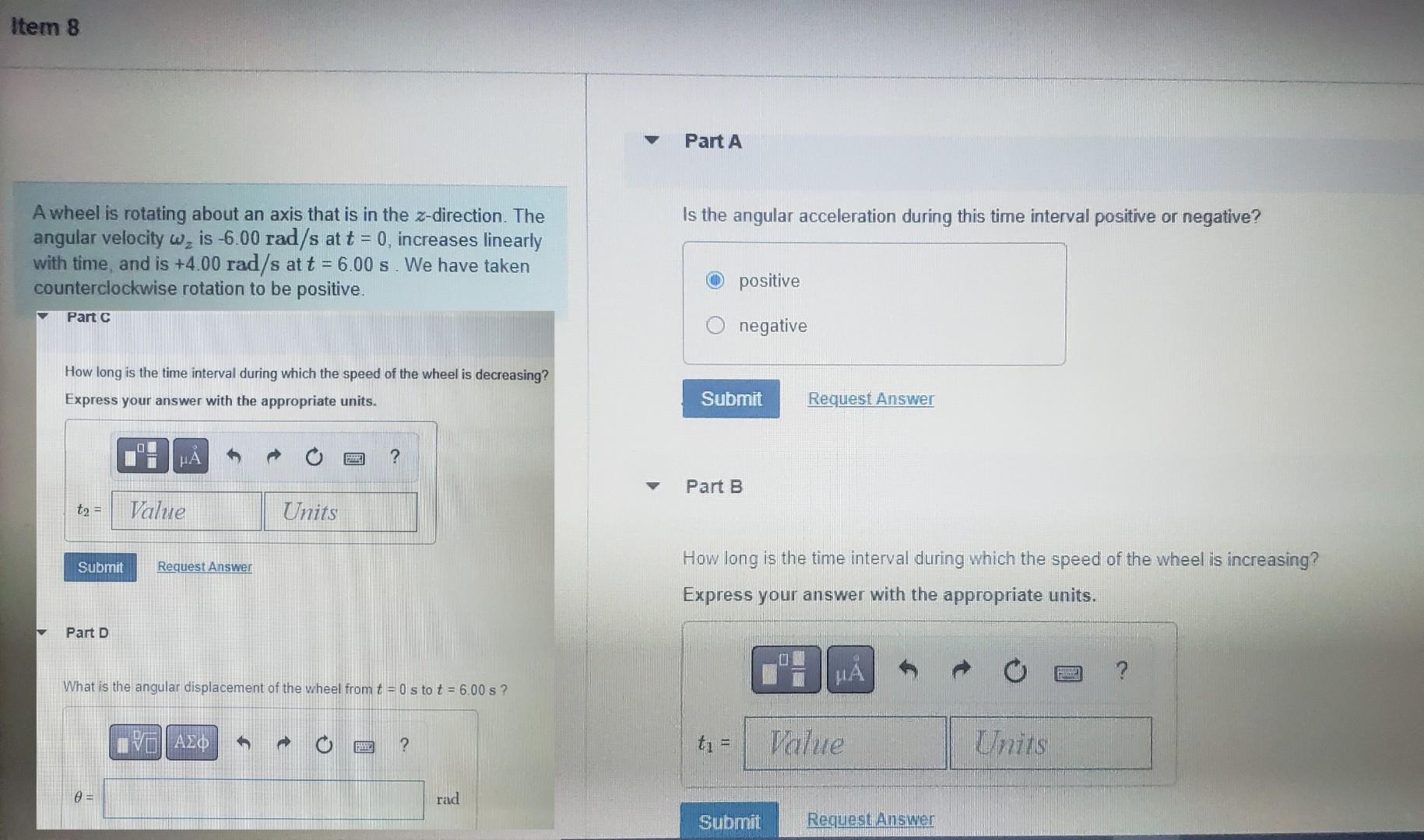 Solved A wheel is rotating about an axis that is in the | Chegg.com