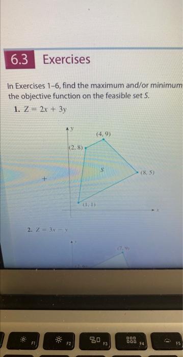 Solved In Exercises 1-6, find the maximum and/or minimum the | Chegg.com