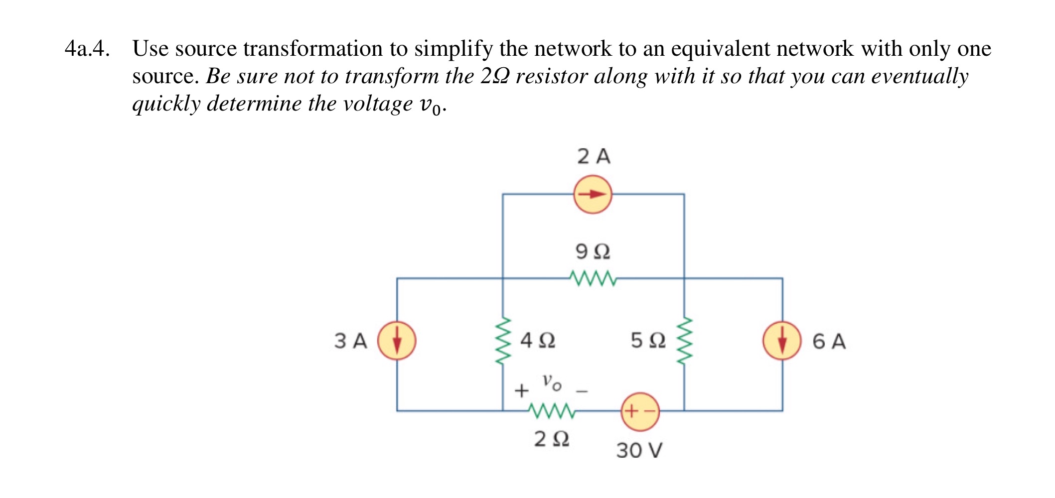 Solved 4a.4. ﻿Use source transformation to simplify the | Chegg.com