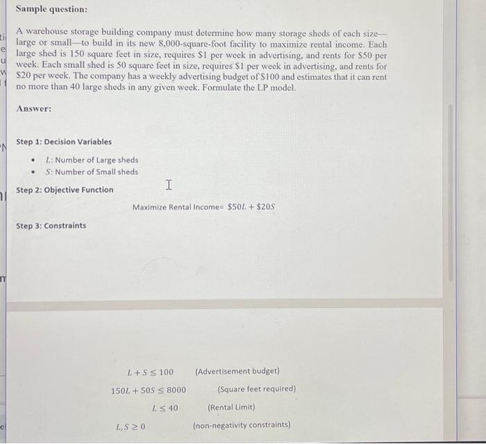 Solved Curious on how to do question 2 with the example of | Chegg.com