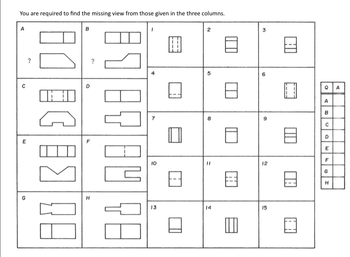 Solved You are required to find the missing view from those | Chegg.com