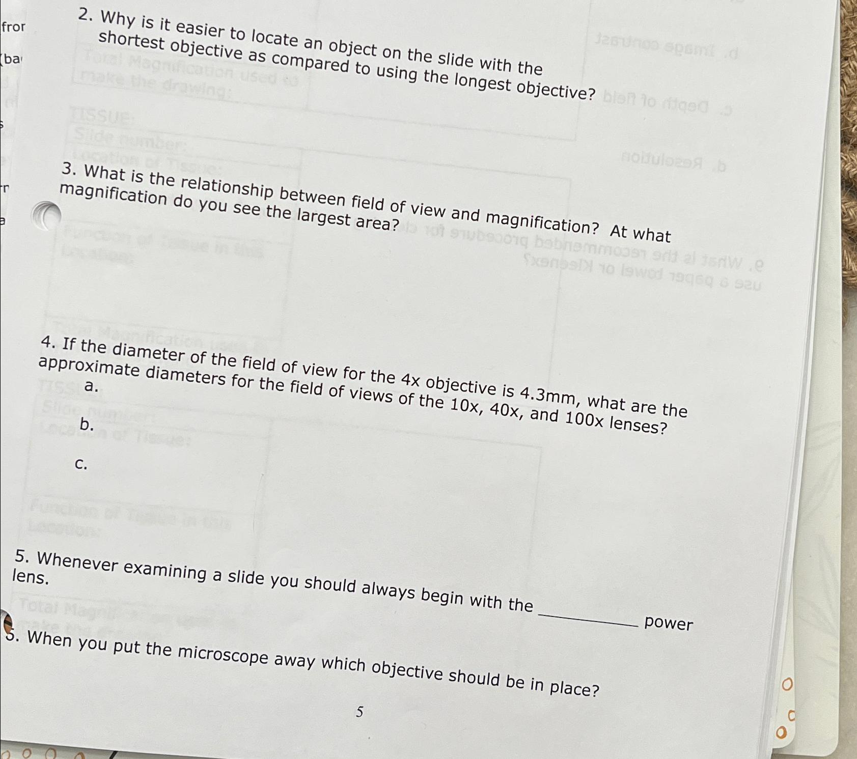 Solved Why is it easier to locate an object on the slide | Chegg.com