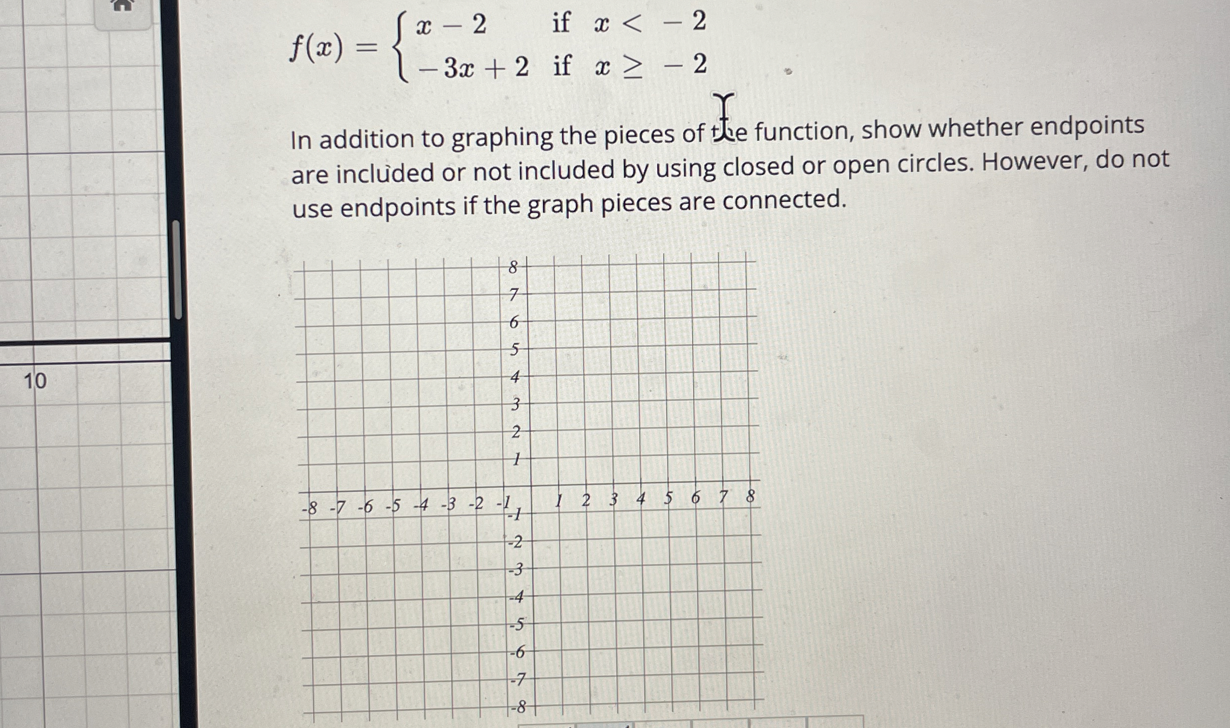 Solved f(x)={x-2 if x