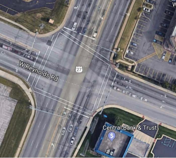 Solved 4. Consider the intersection below. c. Determine the | Chegg.com