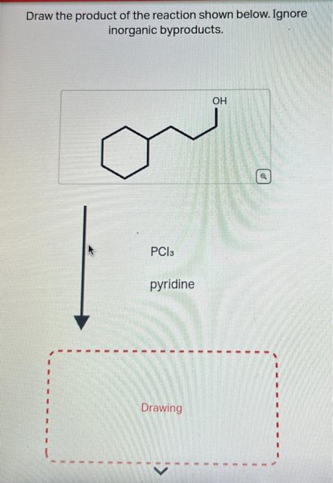 Solved Draw the product of the reaction shown below. Ignore | Chegg.com