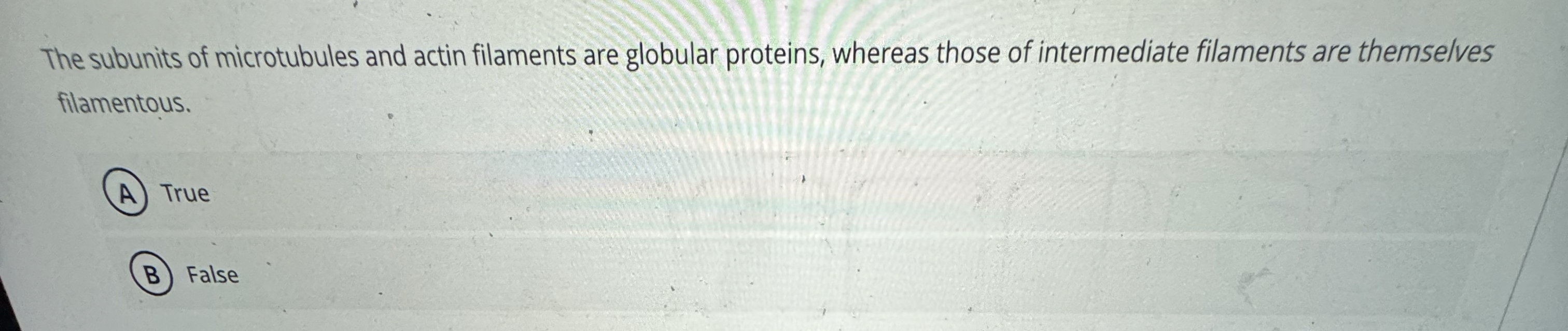 Solved The subunits of microtubules and actin filaments are | Chegg.com