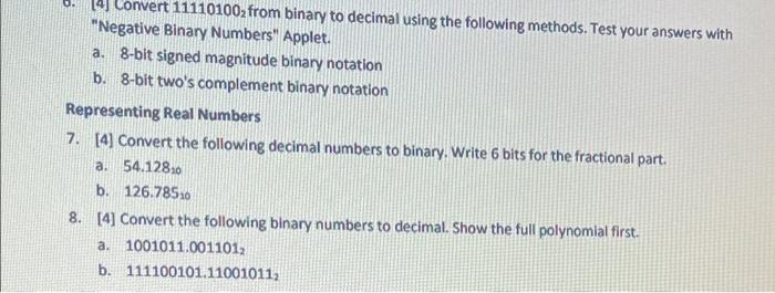 Solved Convert 11110100₂ from binary to decimal using the | Chegg.com