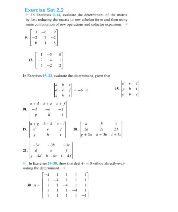 Solved Exercise Set 2.2 In Exercises 9-14, evaluate the | Chegg.com