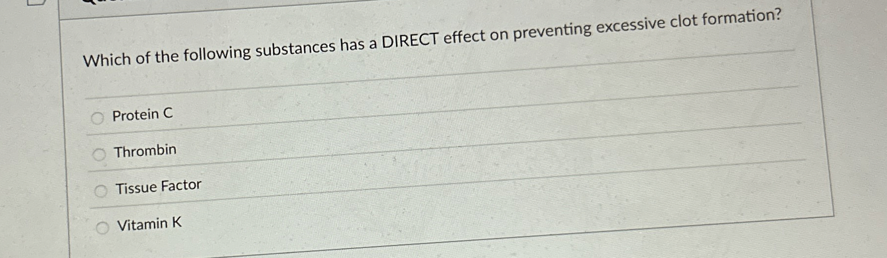 Solved Which of the following substances has a DIRECT effect | Chegg.com