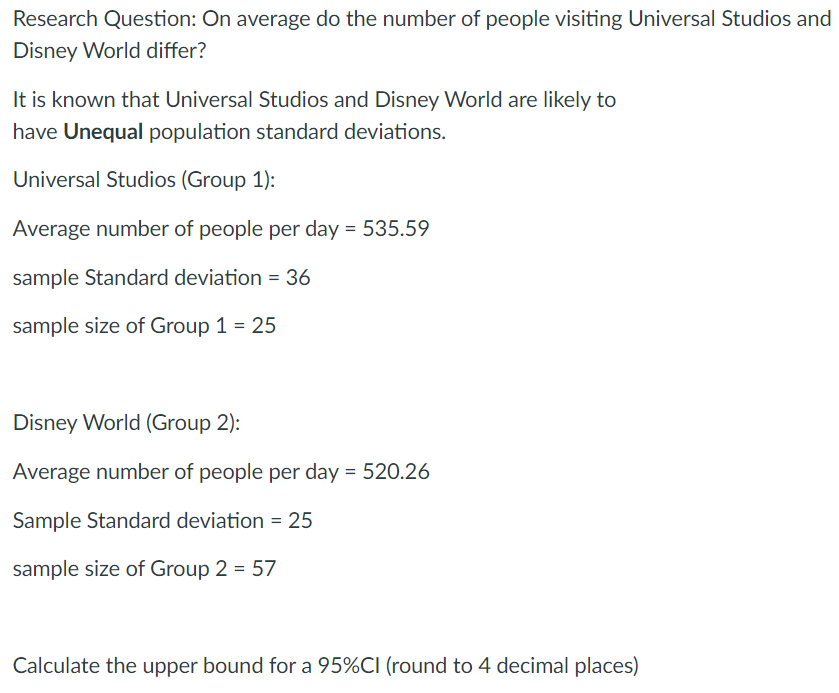 Calculate the upper bound for a 95%CI (round to 4 | Chegg.com