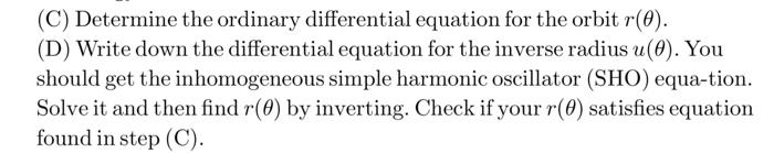 Solved Consider the modified Kepler potential: | Chegg.com