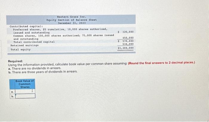 Solved Required: Using the information provided, calculate | Chegg.com