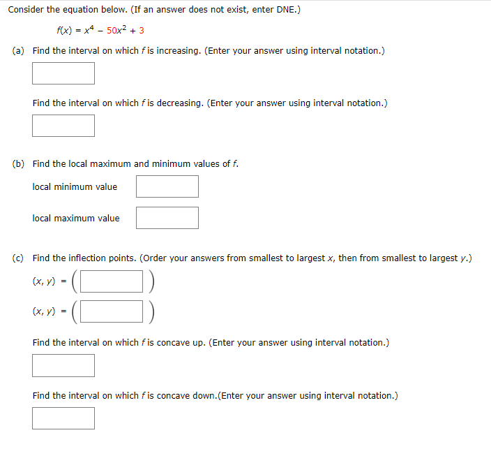 Solved Consider the equation below. (If an answer does not | Chegg.com