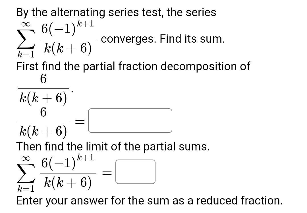 Solved By the alternating series test, the series | Chegg.com