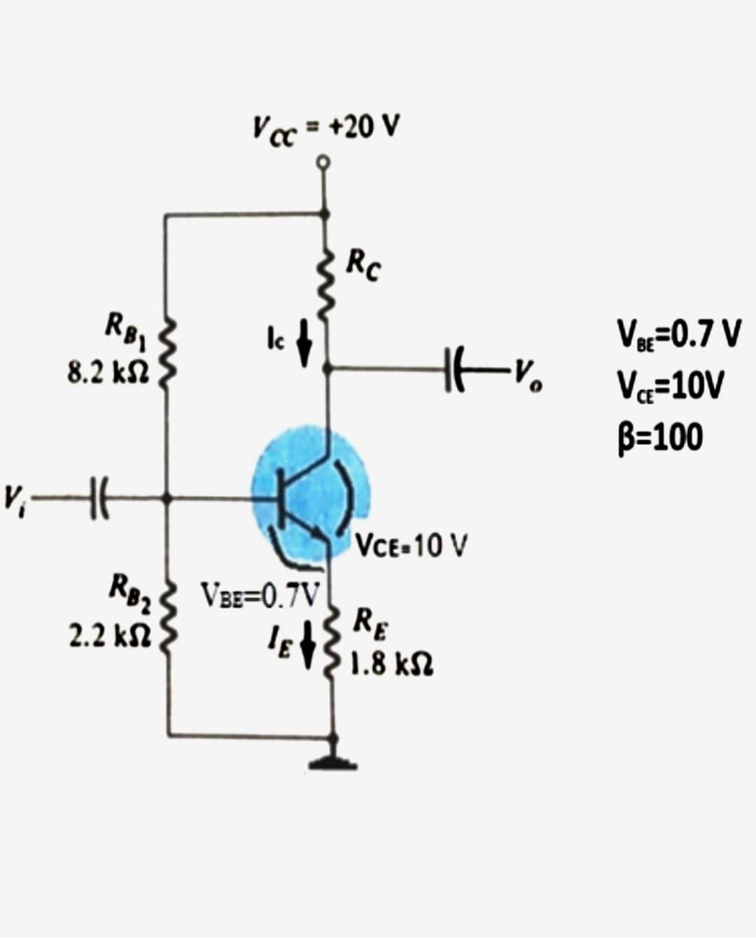 Solved Calculate the value of the Rc resistor according to | Chegg.com
