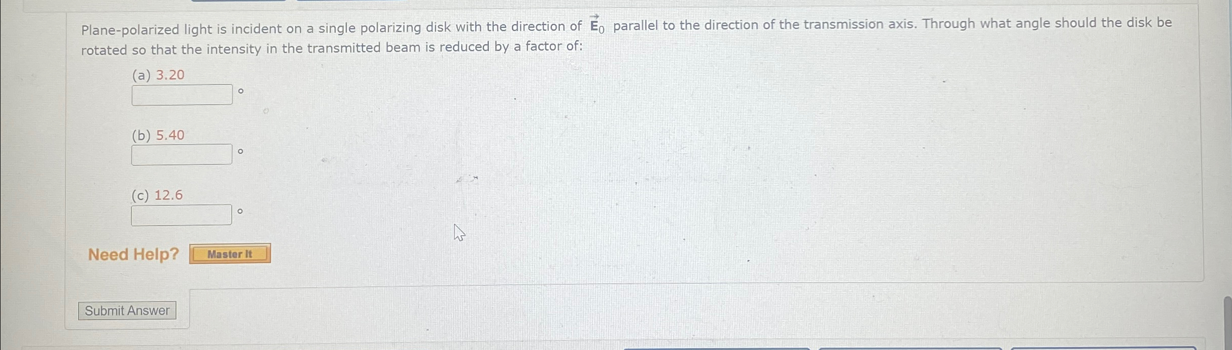 Solved Plane-polarized light is incident on a single | Chegg.com