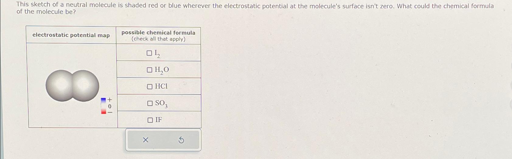 Solved This sketch of a neutral molecule is shaded red or | Chegg.com