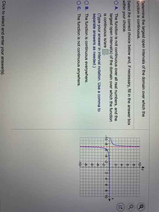 Solved Determine the largest open intervals of the domain | Chegg.com