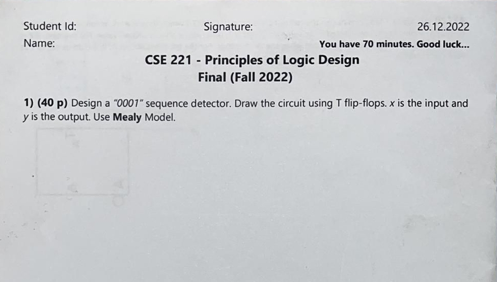 Solved Student Id:Signature:26.12.2022Name:You have 70 | Chegg.com