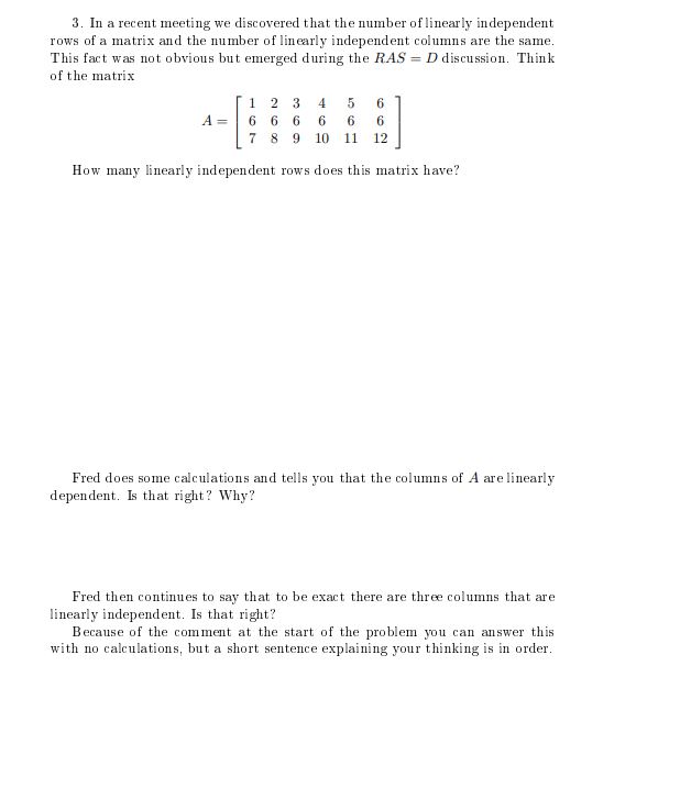 Solved In a recent meeting we discovered that the number of | Chegg.com