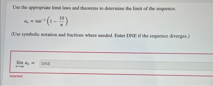 Solved Use the appropriate limit laws and theorems to | Chegg.com