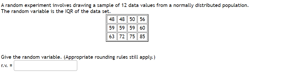 Solved A Random Experiment Involves Drawing A Sample Of 12 0435