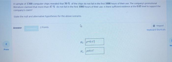 Solved A sample of 1300 computer chips revealed that 50% of | Chegg.com