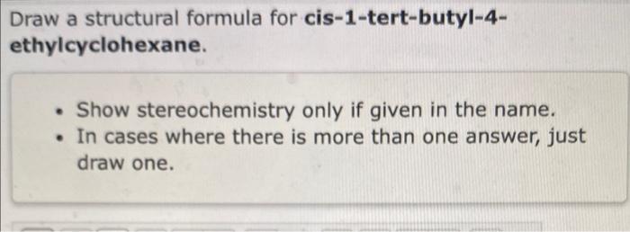Solved Draw a structural formula for | Chegg.com