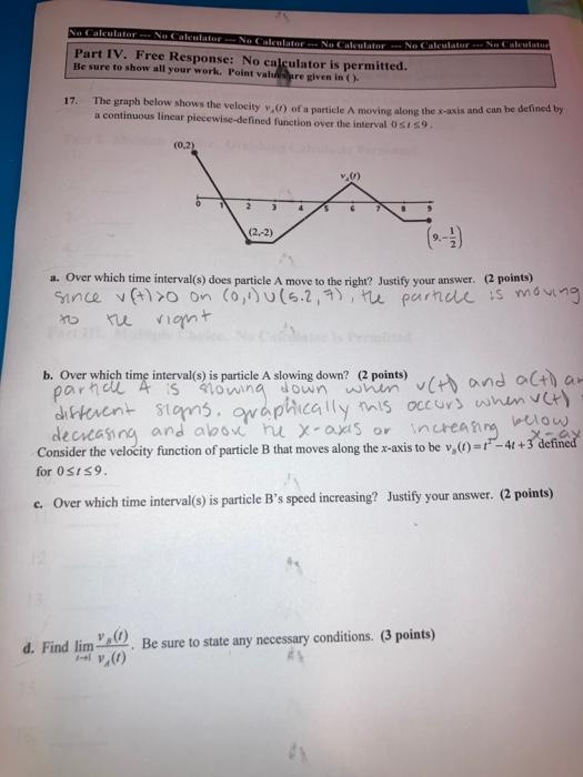 Solved No Calculator - No Calculator ---- No Calentator. No | Chegg.com