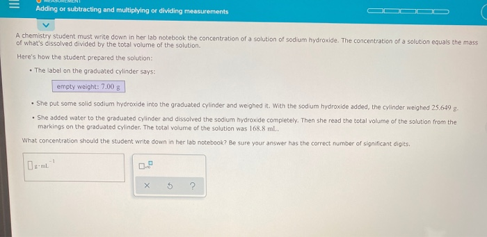Solved Adding or subtracting and multiplying or dividing | Chegg.com