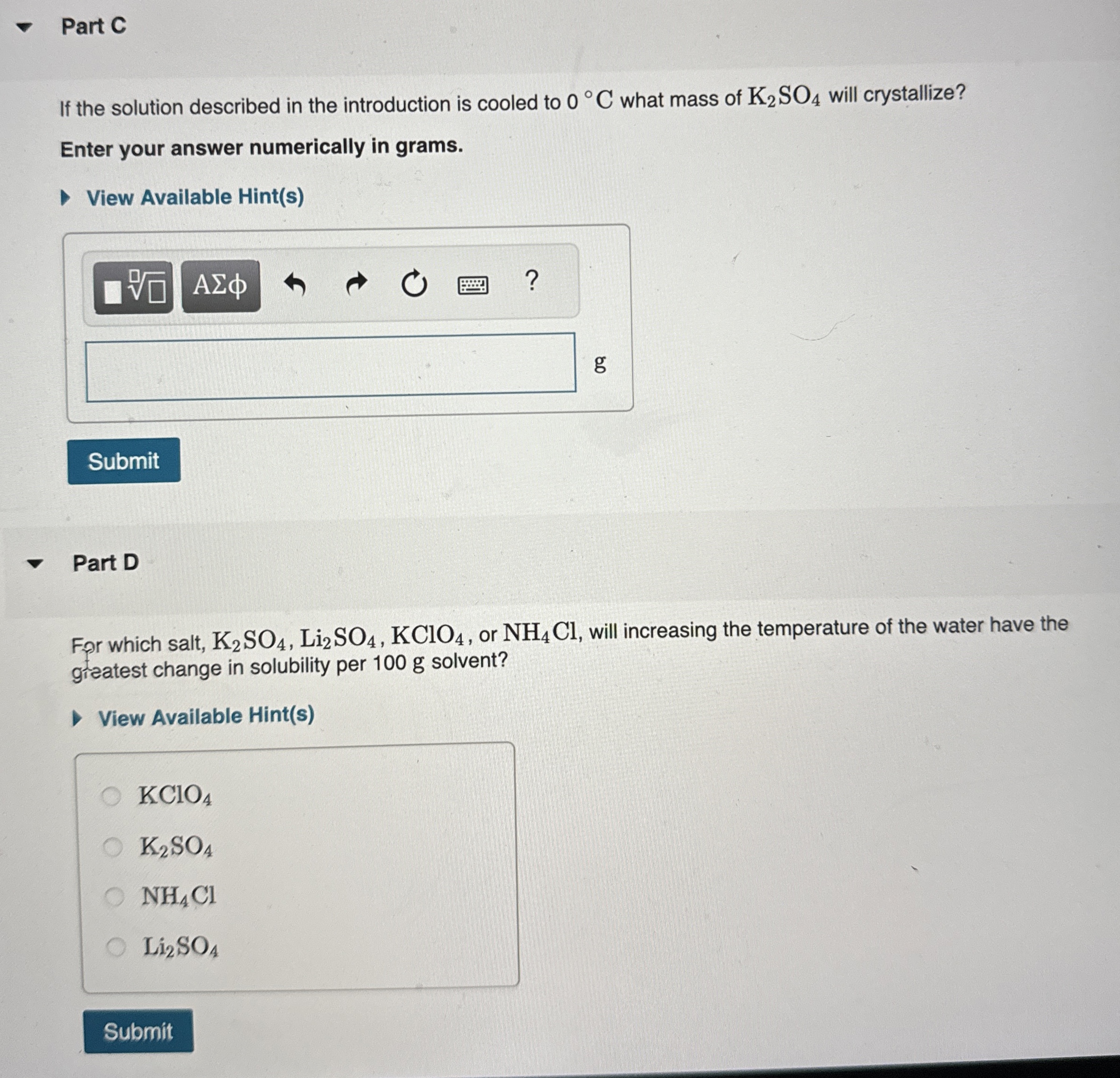 Solved Part CIf the solution described in the introduction | Chegg.com