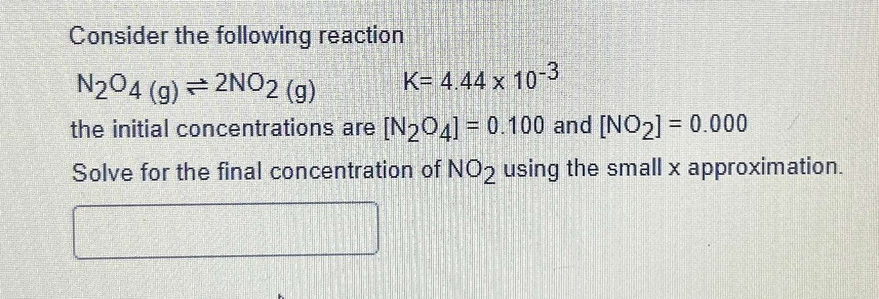 Solved Consider the following | Chegg.com