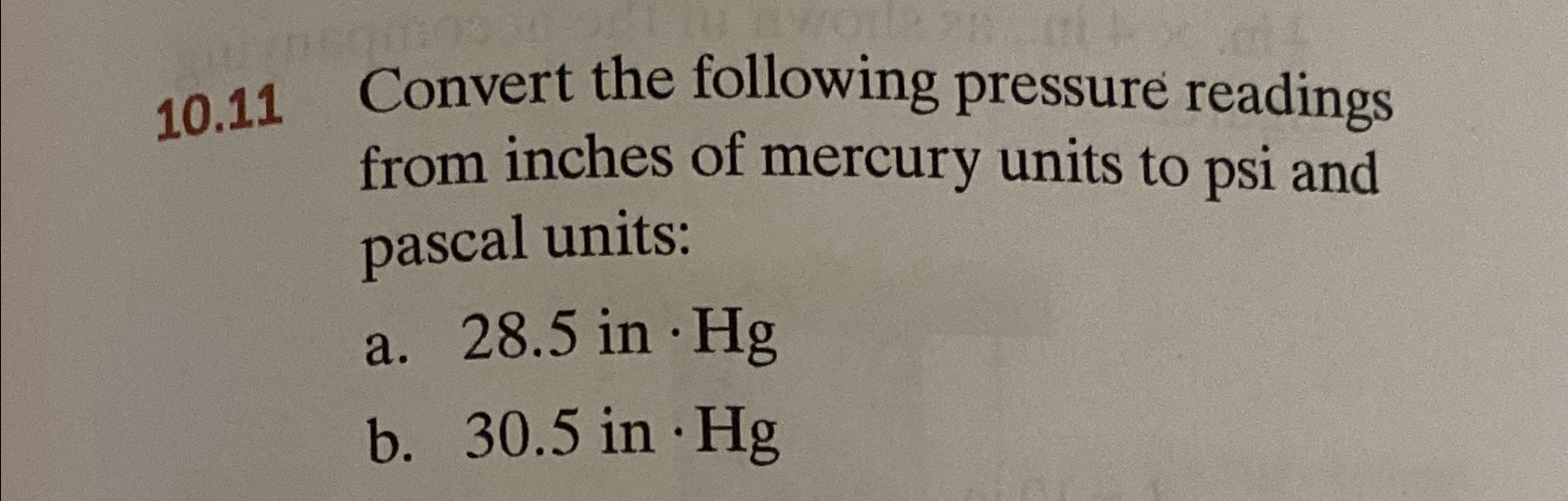 Solved 10.11 ﻿Convert the following pressure readings from | Chegg.com