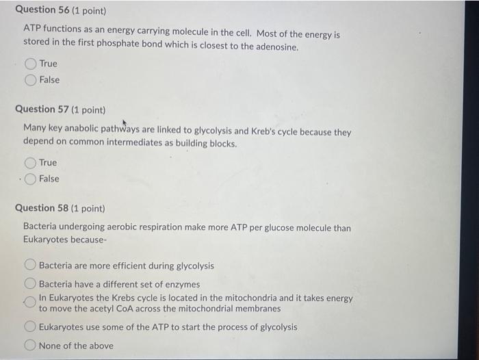 Solved Question 54 (1 point) Which of the following pathways | Chegg.com